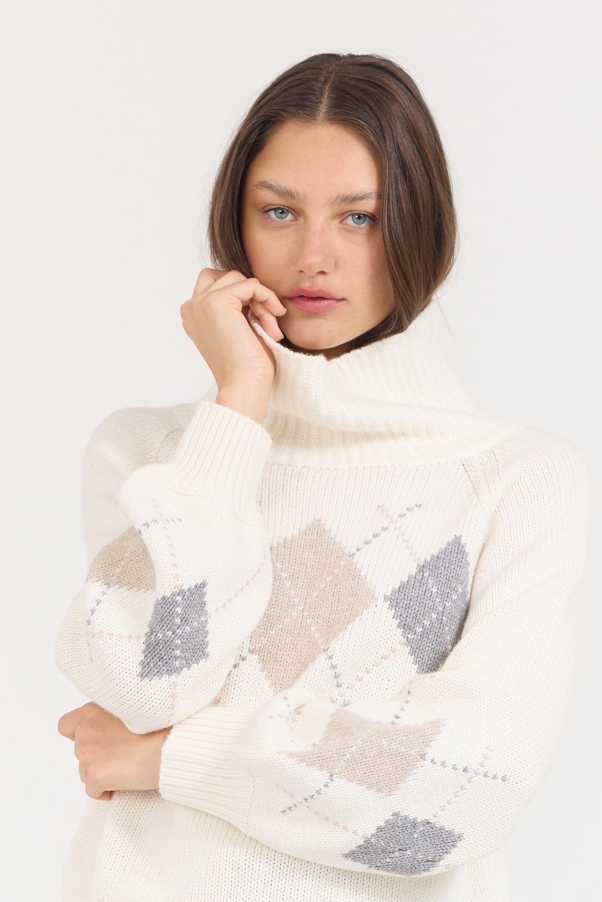 Clark Turtleneck - Ivory Combo – One Grey Day