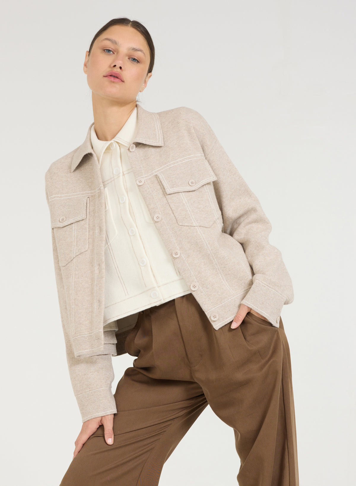 Preston Jacket - Biscuit – One Grey Day